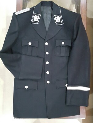 German officer SS Allgemeine black wool Tunic & Breeches - WW2 M32 ...