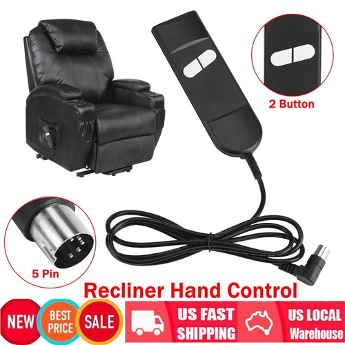 Electric Recliner Chair Sofa 2 Button 5Pin Hand Switch Remote Control ...