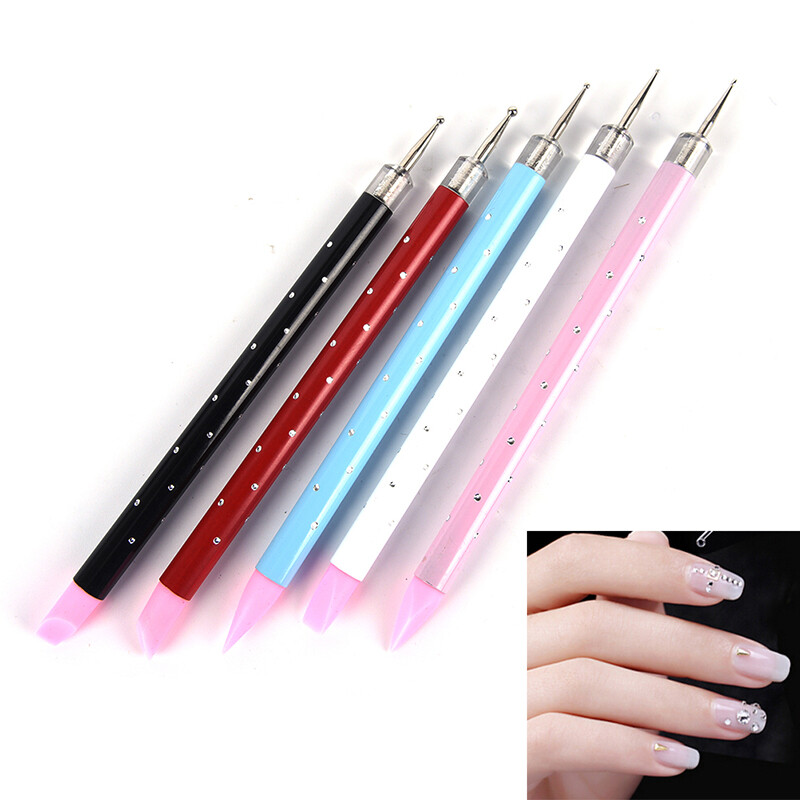 Double Different Head Dotting Pen Nail Dotting Tool Tips Bead Picker ...