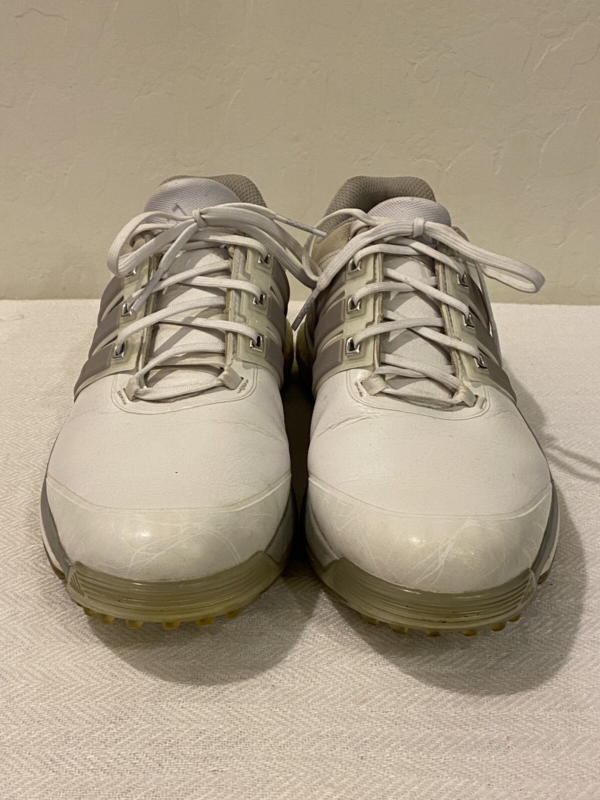 Adidas AdiPower Boost Endless Energy White Gray Golf Shoe Sz 10.5 CLU ...