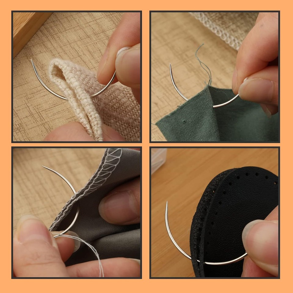 50PCS Curved Needles Curved Sewing Needles Weaving Needle for Carpet ...