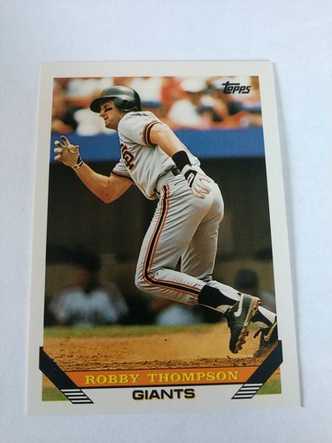 Robby Thompson #115 1993 Topps Baseball San Francisco Giants | eBay