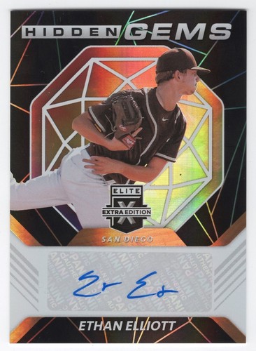 ETHAN ELLIOTT 2021 Elite Extra Edition HIDDEN GEMS AUTO Autograph #HG ...
