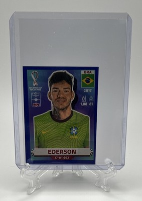 Ederson 2022 Panini FIFA World Cup Sticker BRA 4 Blue Parallel Brazil ...