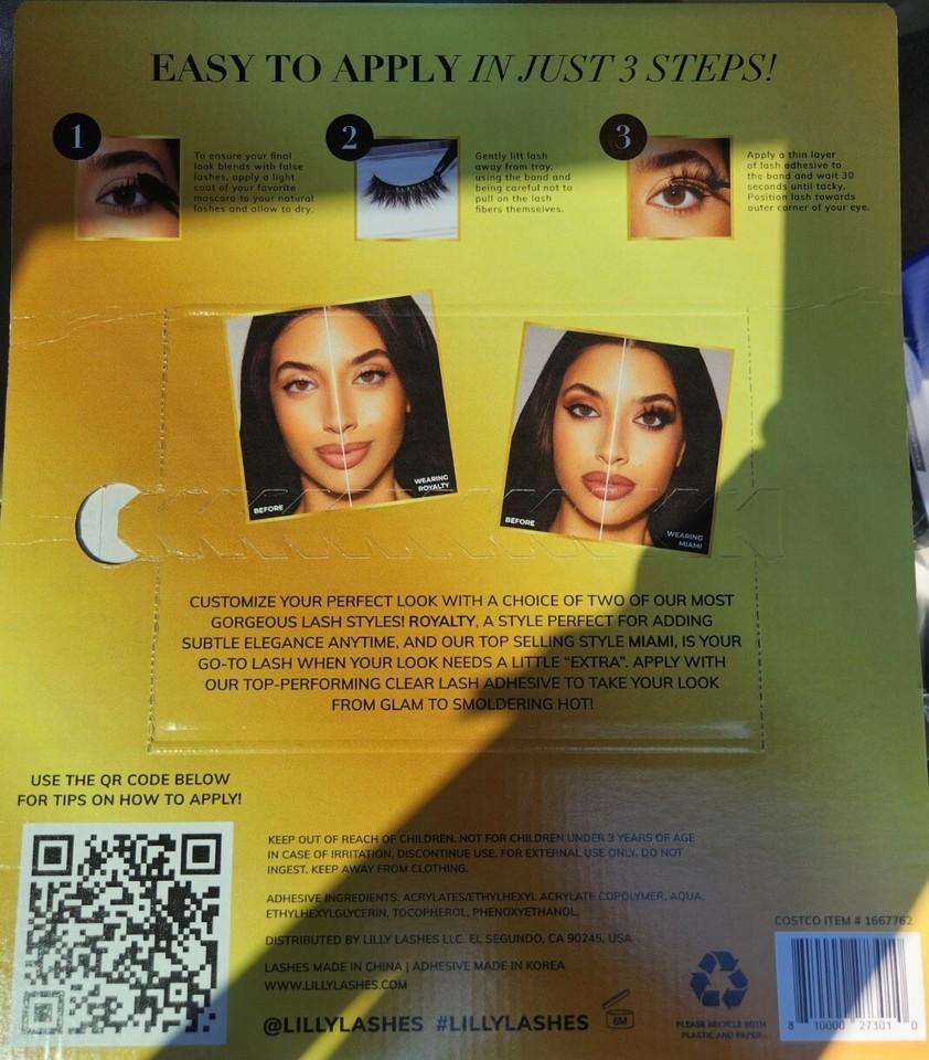 Lilly Lashes Smoldering By Night Lash & Adhesive Set | eBay