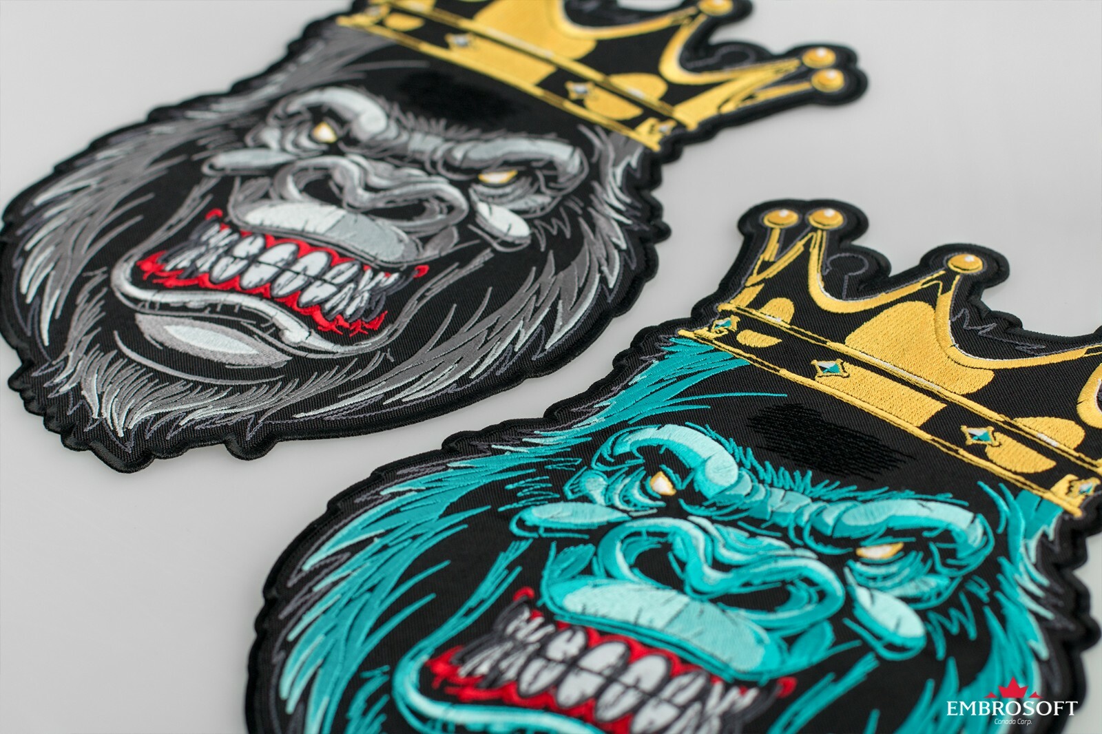 The King of The Monkeys King Kong Emblem Embroidered Patch Iron On ...