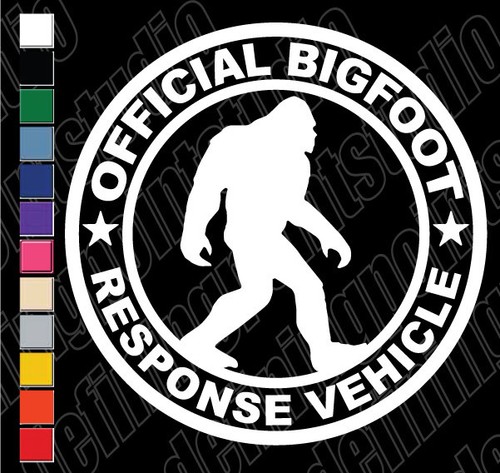 Official Bigfoot Sasquatch Response Vehicle decal vinyl sticker | eBay