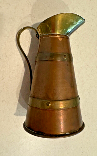Vintage WINWARD spun Copper & Brass Pitcher 5 1/2" x 3" Birmingham ...