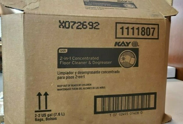 New Kay QSR (1111807) 2 in 1 Concentrated Floor Cleaner & Degreaser - 2 ...