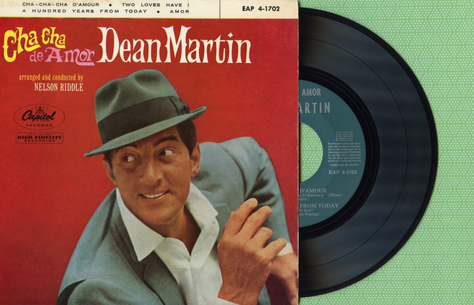 DEAN MARTIN / Cha Cha Cha De Amour / CAPITOL EAP 4-1702 Pres Spain 1963 ...