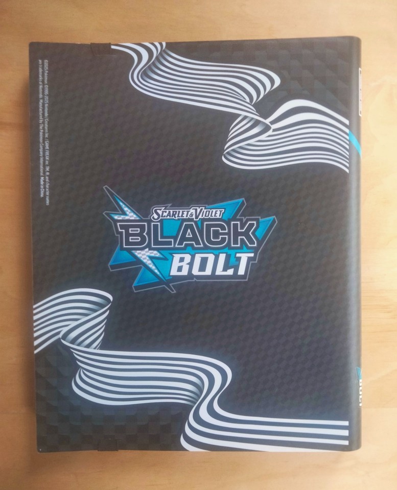 Pokemon Black Bolt White Flare Binder 9-Pocket Album Trading Card Game ...