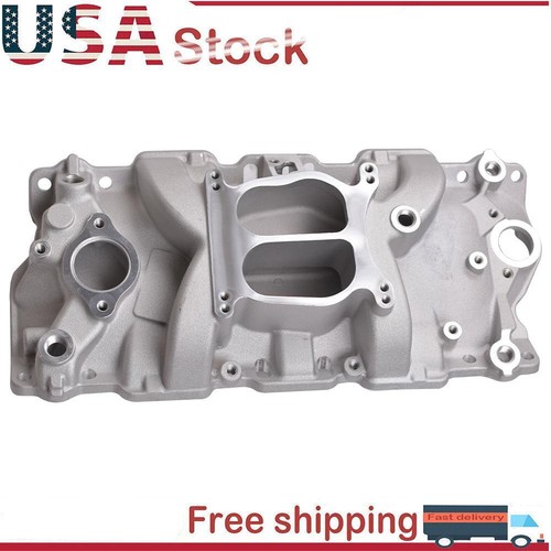 Dual Plane Carb Aluminum Intake Manifold for Chevy Small Block 305 327 ...