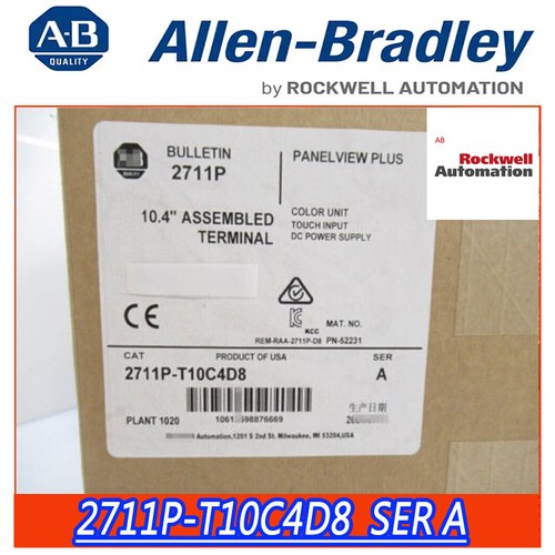 Allen Bradley 2711P-T10C4D8 Brand New 2711P PanelView Plus 6 400-1500 ...