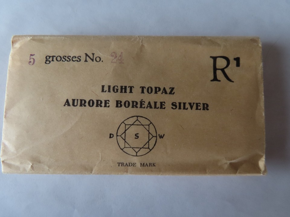 350 Swarovski Vintage Rhinestones 24ss Light Topaz AB/foiled. #1100 | eBay