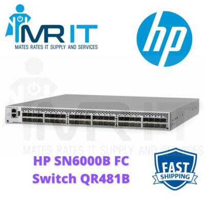 HP SN6000B FC Fibre Channel 48 Port 16GB Switch QR481B With SFP+ ...