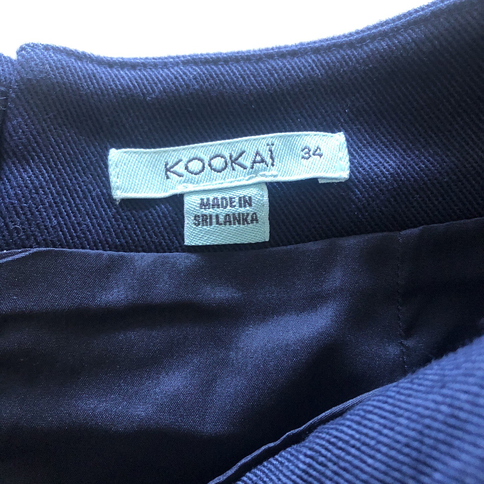 Kookai Size 34 Skirt, A Line, Navy Blue, Cotton Blend, Lined, Flat ...