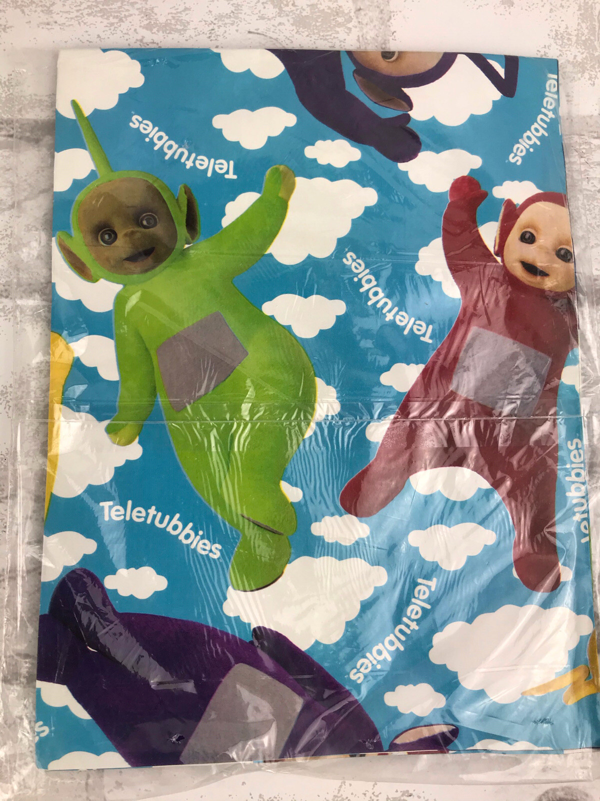 New! Vintage Teletubbies Gift Wrap Paper From Carlton 1 Sheet 2.5ft x 1 ...