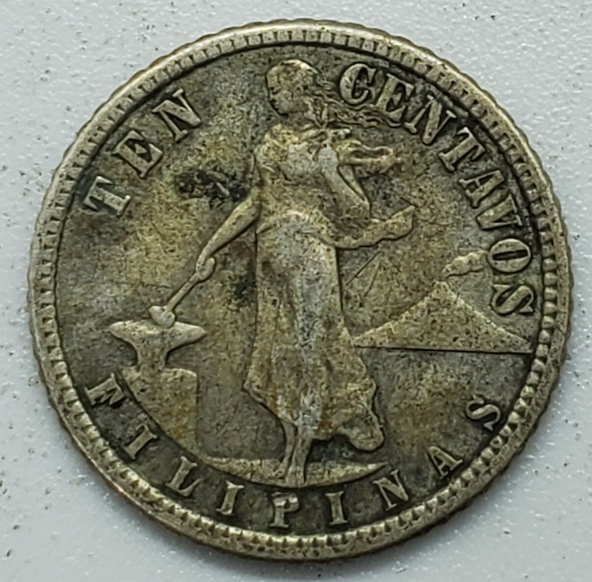 1944 D Ten Centavos Filipinas Phillipines United States of America Coin ...