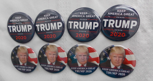 Collectible Donald Trump President 2020 Political Buttons Pins Lot of 8 ...
