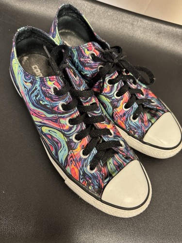 Colorful Converse, Low Top, Silky Fabric, Size 9.5 Women | eBay