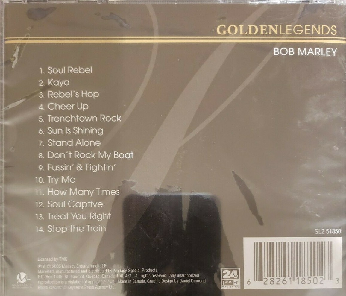Golden Legends [Madacy 2006] by Bob Marley (CD, Feb-2006, Madacy ...