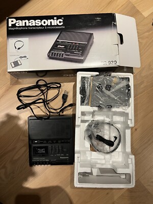 Panasonic RR-930 - Desktop MicroCassette Transcriber/Recorder Boxed ...