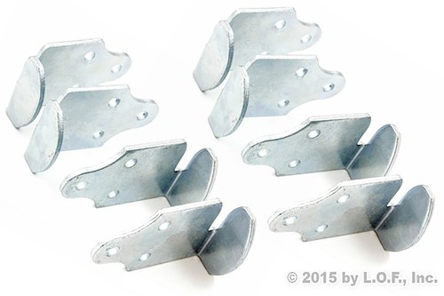 8x Utility Trailer Wood Sides Latch Rack Stake Body Gates Corner ...