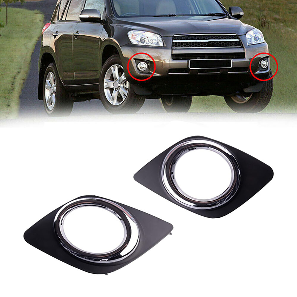 1 Pair Front Bumper Fog Light Cover Trim 52128-0R040 for Toyota RAV4 ...