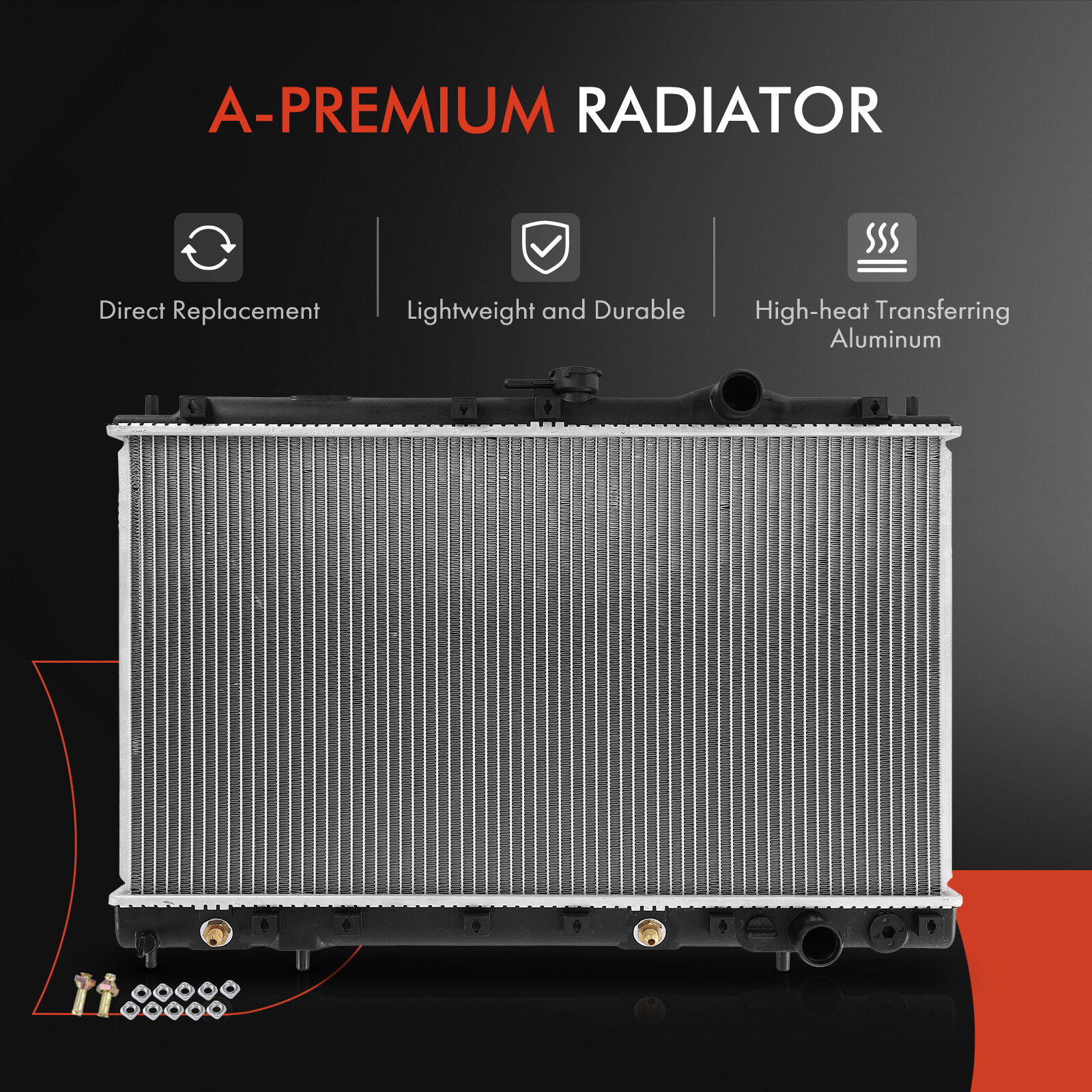 A-Premium Radiator w/ Oil Cooler for Dodge 2000 GTX Mitsubishi Galant ...