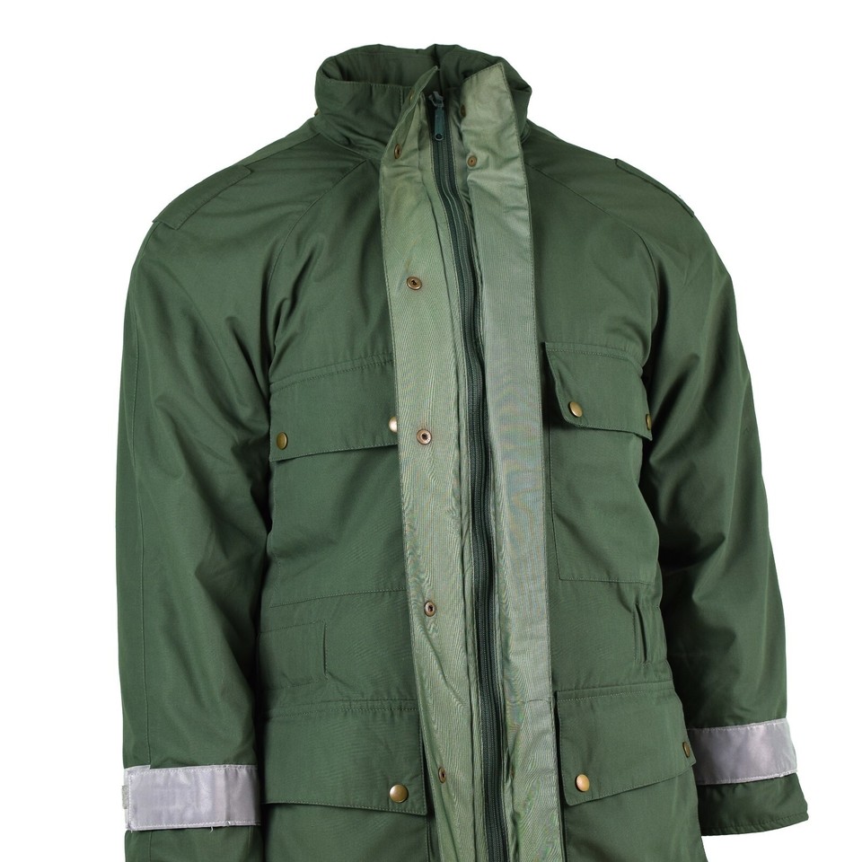 Genuine German police jacket GoreTex green waterproof BGS parka | eBay