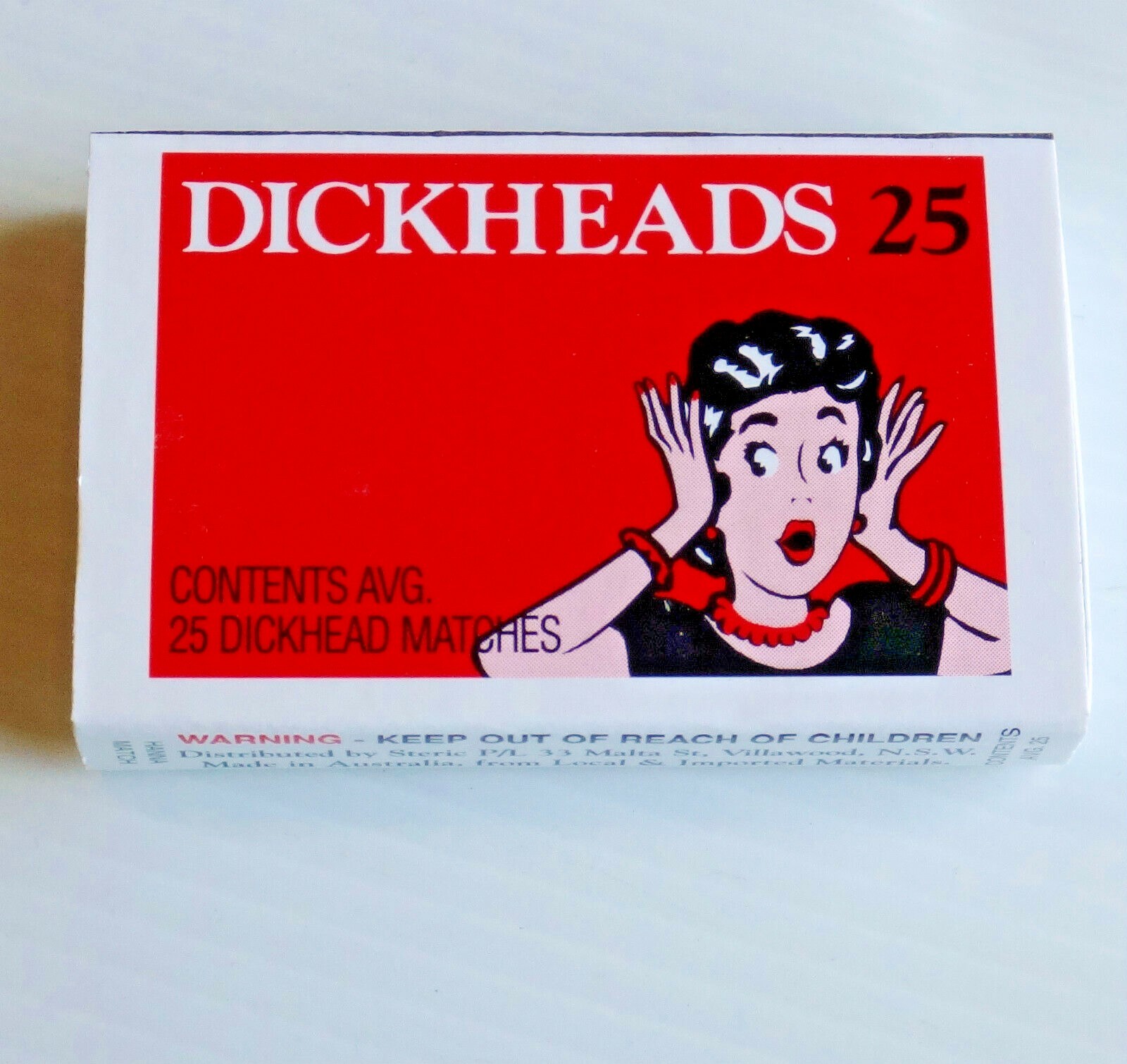 VERY RARE PACKET OF 25 DICKHEADS MATCHES By DICK SMITH HIGHLY ...