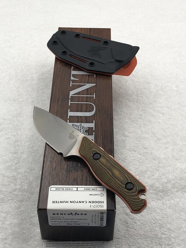 Benchmade 15017-1 Hidden Canyon Hunter Prototype Fixed Blade Hunting ...