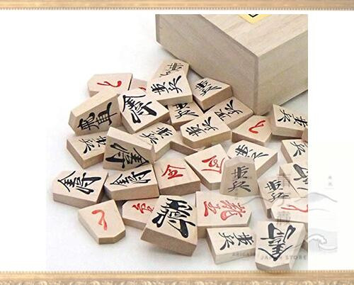 Wooden Shogi set for beginners easy to carry and store Igo Lab original ...