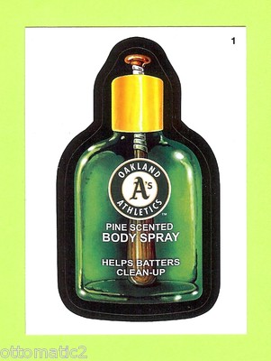 2016 TOPPS WACKY PACKAGES "LUDLOW SNAP-BACK GREEN" OAKLAND A'S BODY ...