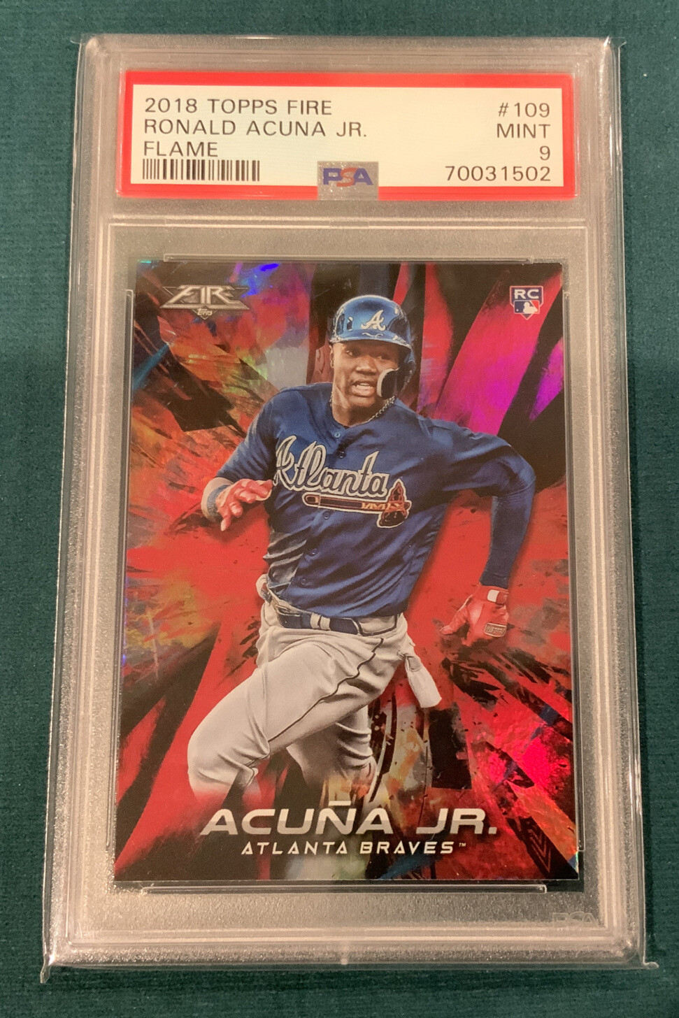 2018 Topps Fire - Flame #109 Atlanta Braves (RC) for sale online | eBay