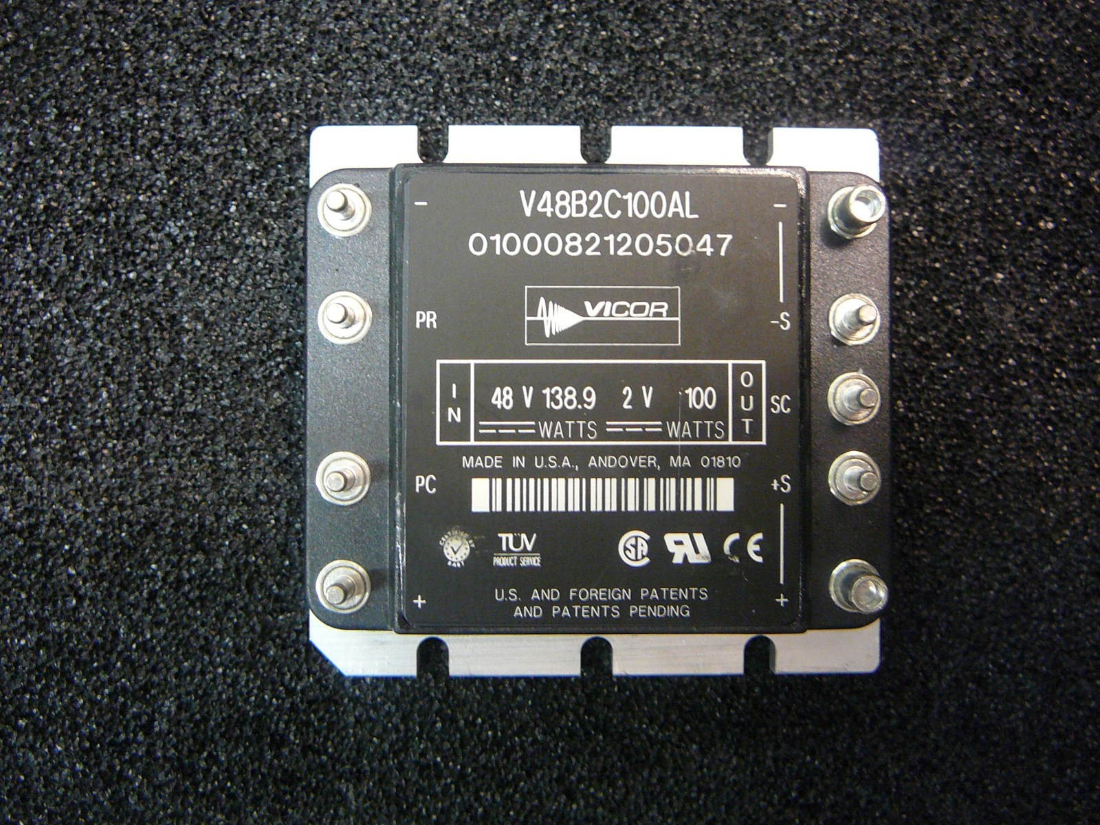 VICOR V48B2C100AL 1-Output 48V 100W DC/DC Power Supply Converter Module ...