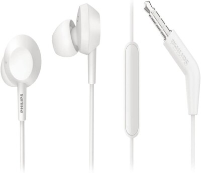 Job Lot of 50x Philips Wired Earphones E4105WT with Mic Built-In Remote ...