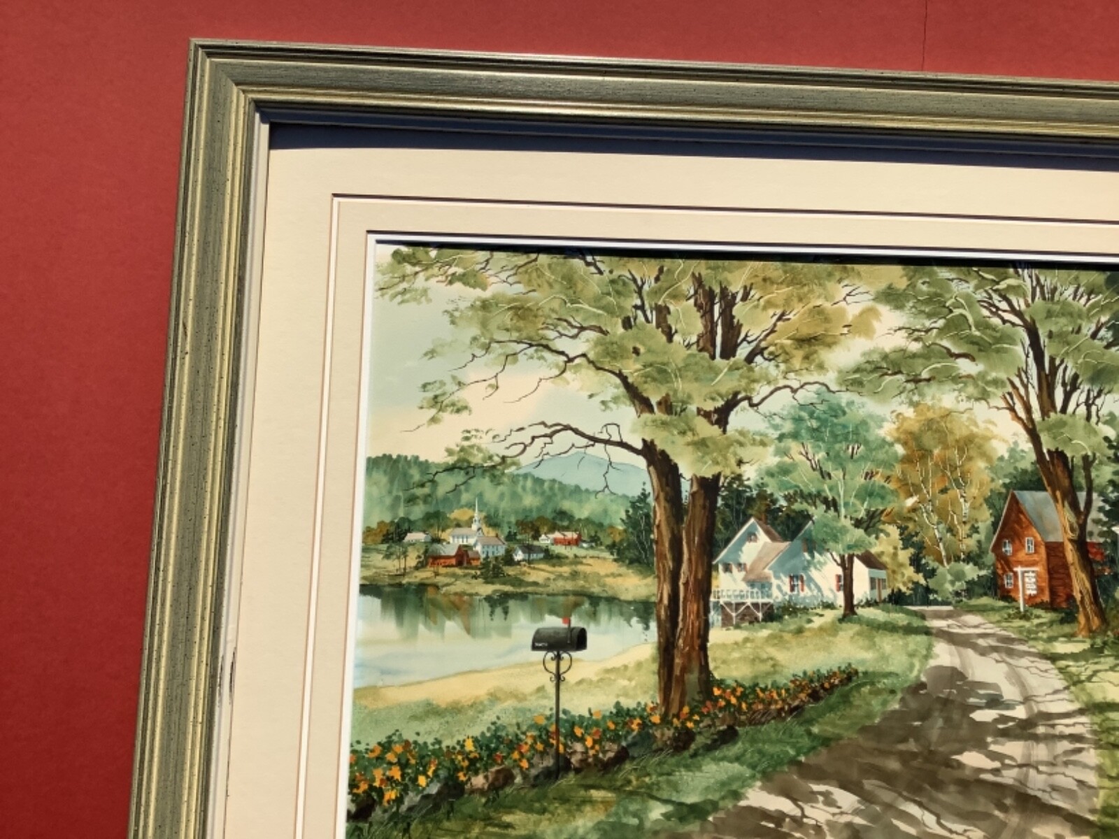 Denise Patchell-Olson Original Large Watercolor Hancock New Hampshire ...