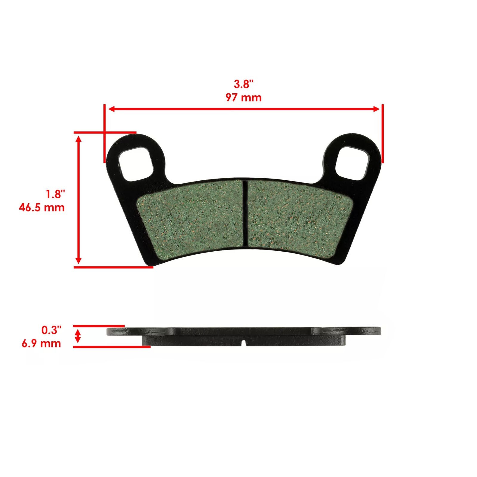 Front & Rear Brake Pad Set For Polaris General 1000/4 1000/XP 1000 2016 ...