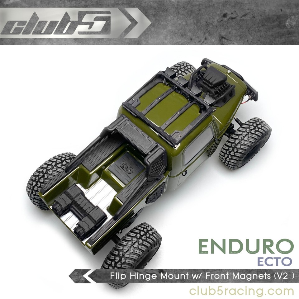 Tilting Body Mount w/ Front Magnets (V2 ) for Enduro Ecto Trail Truck ...