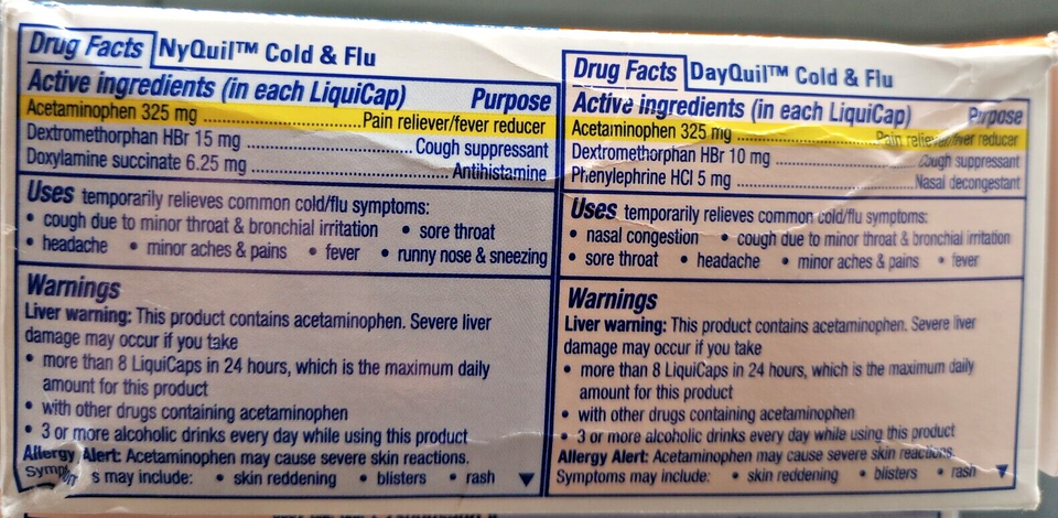 Vicks - DayQuil & NyQuil - Cold & Flu - 24 Total Liquicaps - EXP 06/26 ...