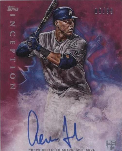 2017 Topps Inception - Rookie Autographs Aaron Judge #112 Magenta /99 ...