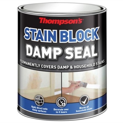 White Stain Block Paint for Covering Damp Mould Stains Prior to ...