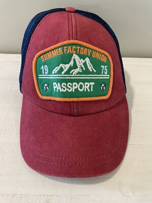 ZARA Summer Factory Union Snapback Baseball Hat Cap Adjustable Mesh ...