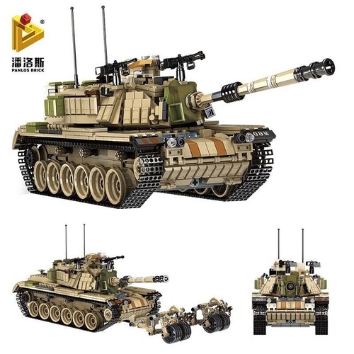 Building Blocks Military MOC Israel M60 Main Battle War Tank Model ...