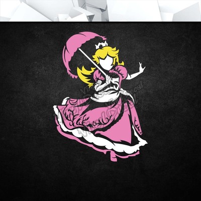 Princess Peach Vinyl Decal Sticker (Video Game Car Laptop PC Tower ...