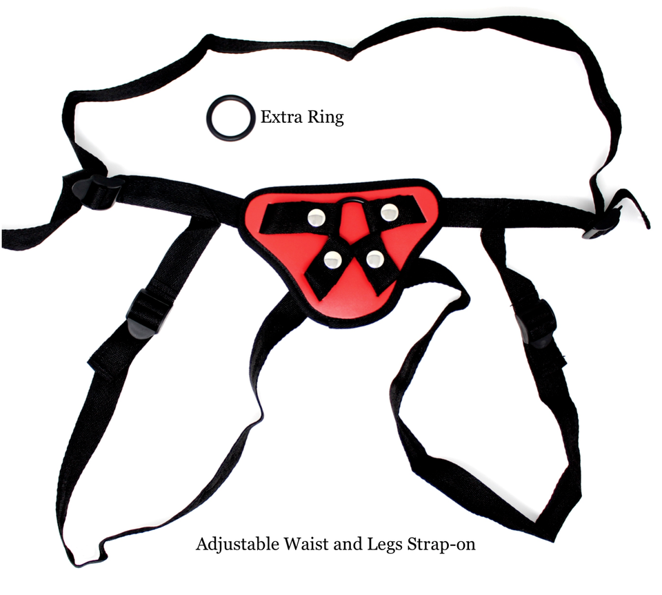 Strap-On-G-Spot-Suction-Cup-Harness-Dildo-Clitoral-Anal-Lesbian-Sex-Toy ...