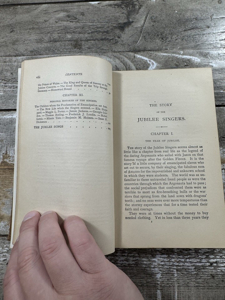1880 Antique Book “The Story of the Jubilee Singers” J.B.T Marsh Black ...