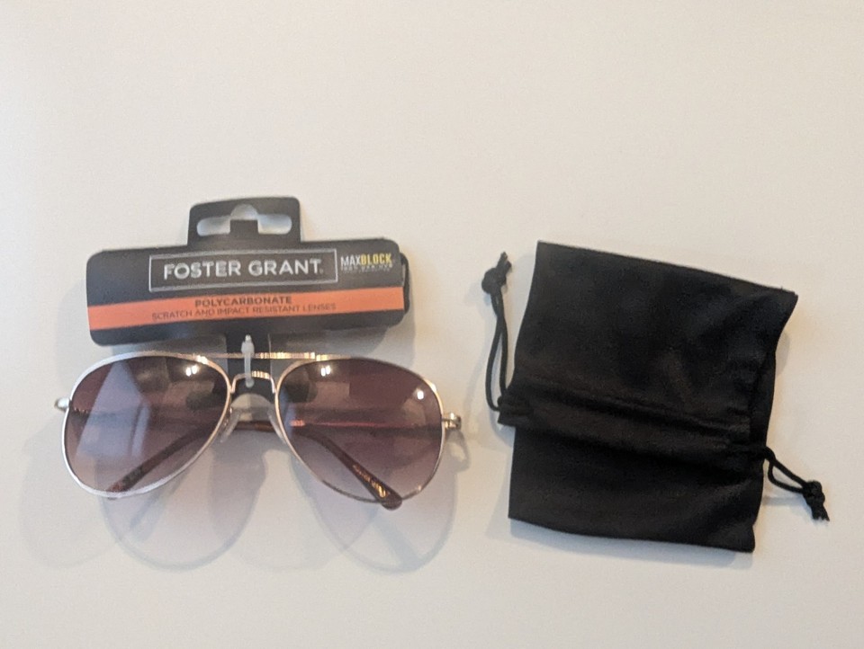 Foster Grants Sunglasses With Protective Pouch. Brand New With Tags ...