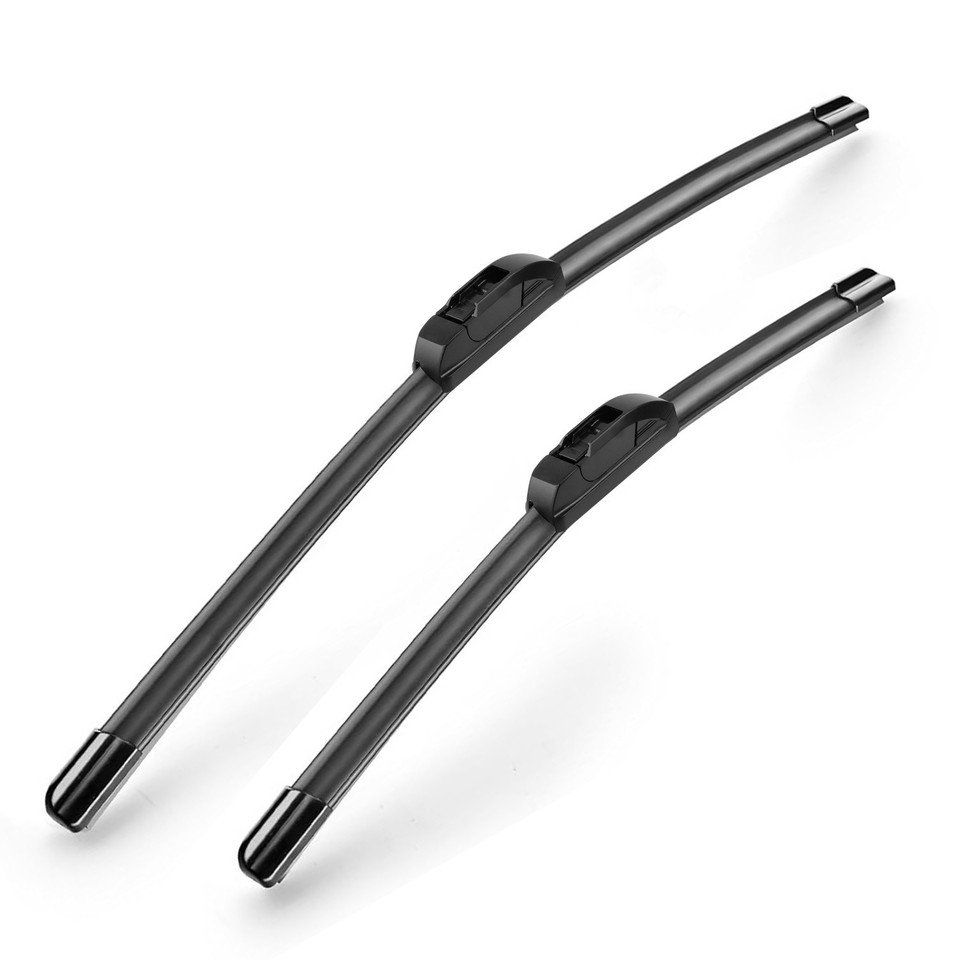 28"+14" Frameless Soft rubber J/U-Hook Windshield Wiper Blades Strong ...